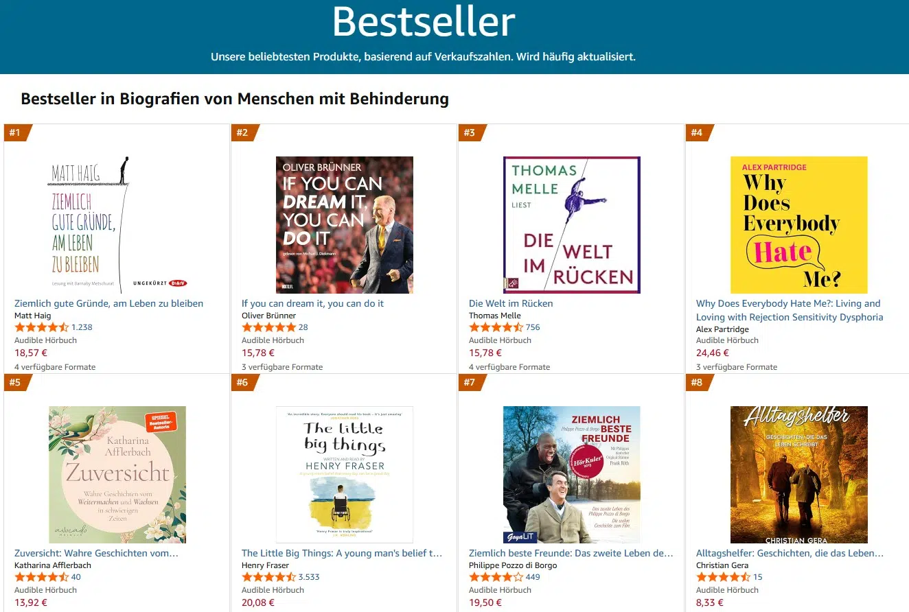 Horbuch Bestseller 2018